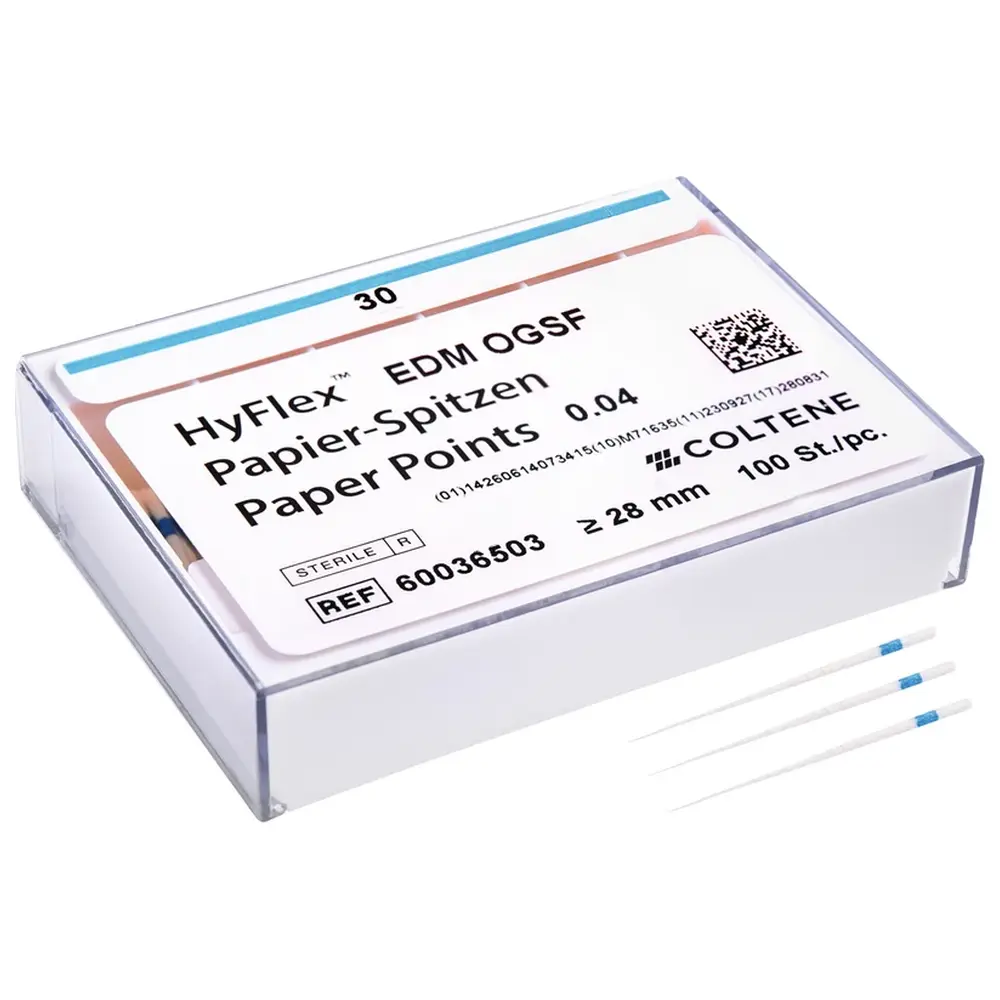 COLTENE HyFlex™ EDM Papierspitzen - Packung 100 Stück EDM 04, ISO 030 | 221486